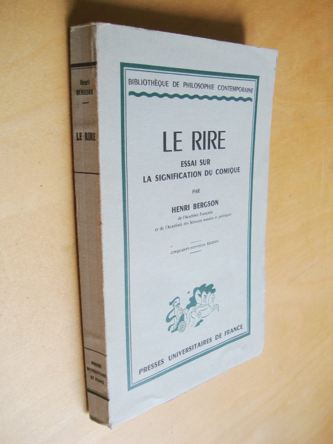 Henri Bergson Le Rire Essai sur la signification du comique 1941 ...